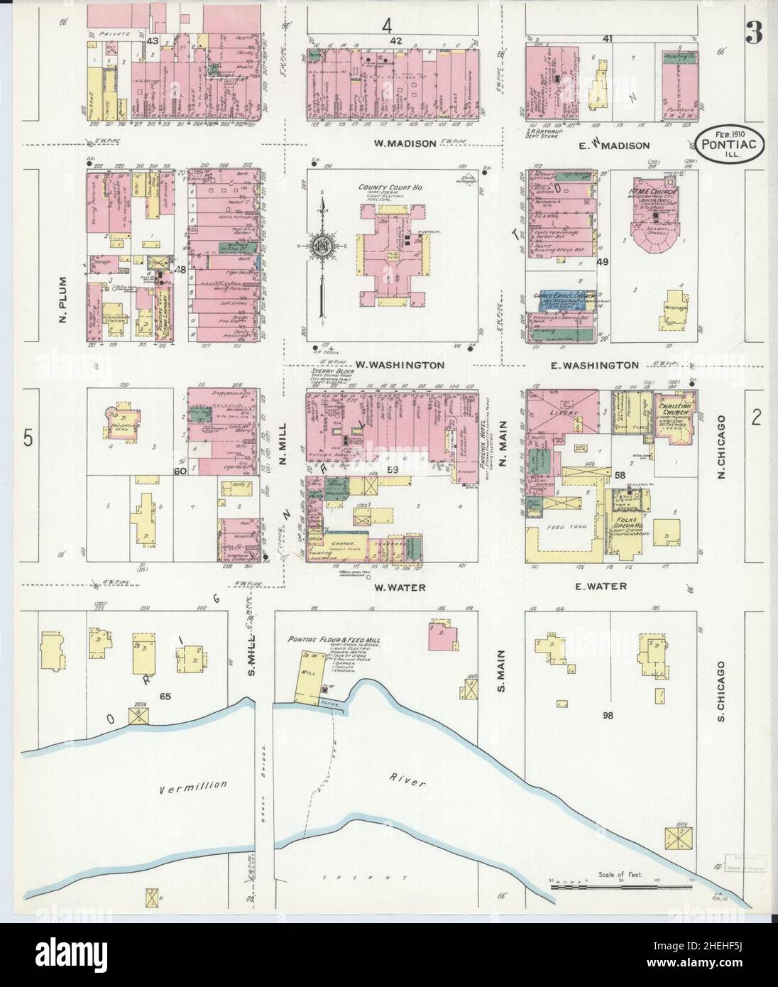 Pontiac map hi-res stock photography and images - Alamy