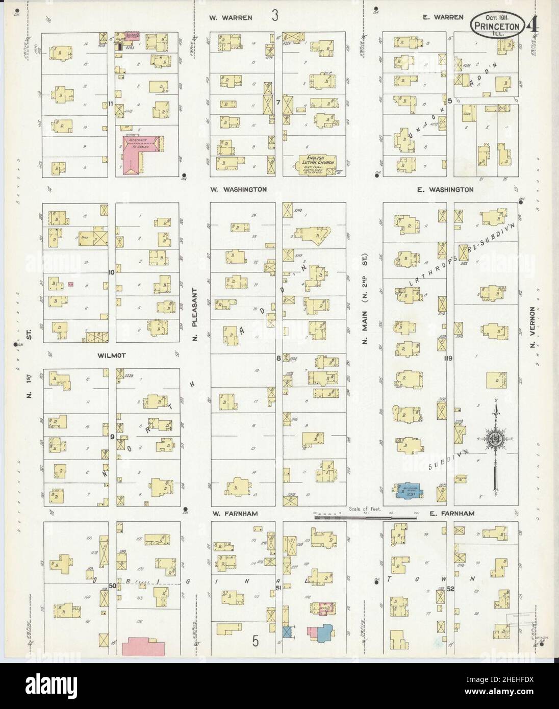 Map of princeton hi-res stock photography and images - Alamy