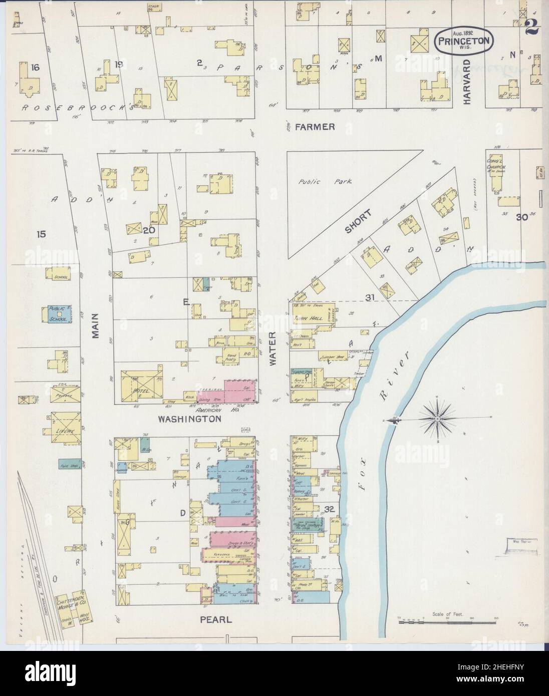 Princeton wisconsin map hi-res stock photography and images - Alamy
