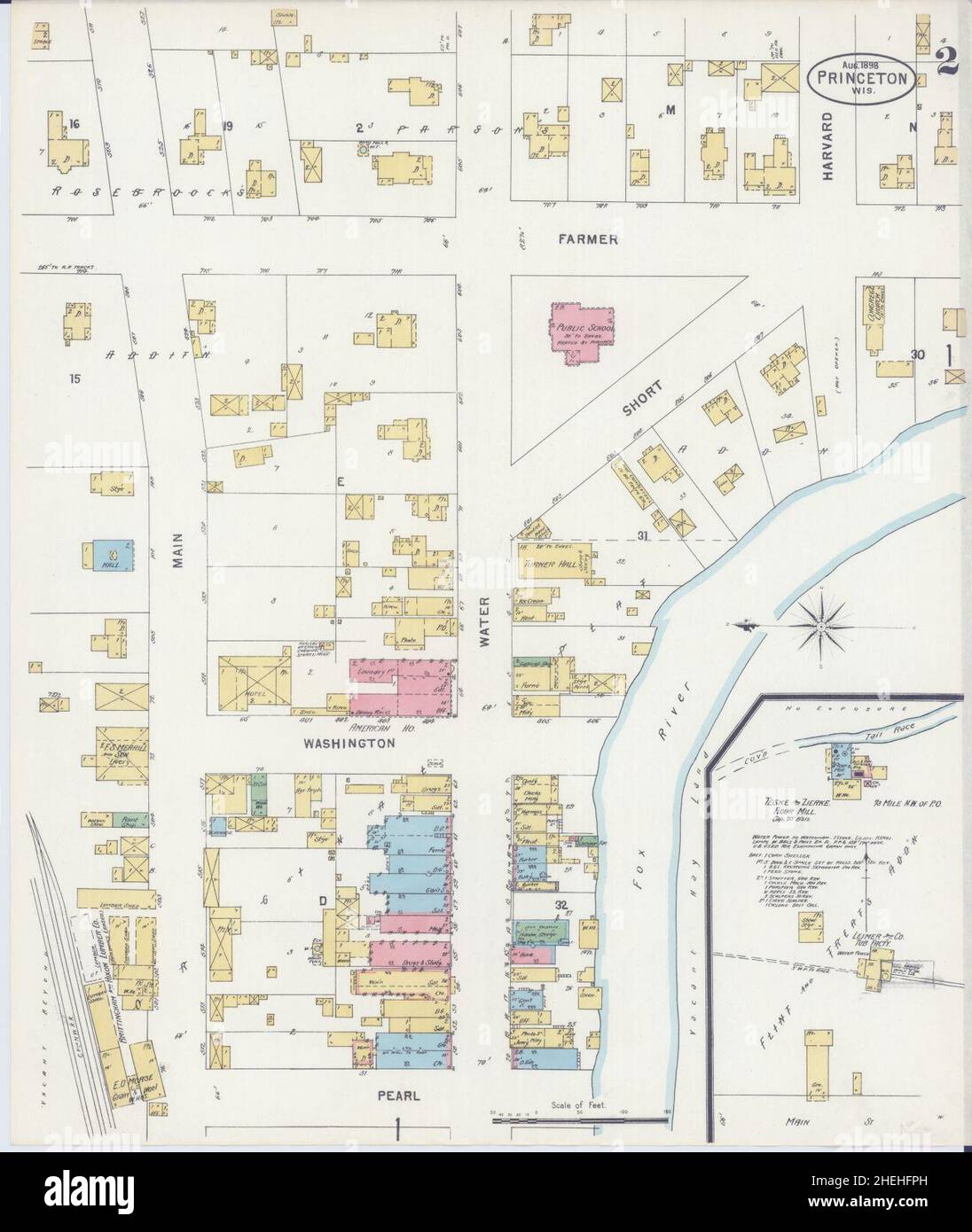 Princeton wisconsin map hi-res stock photography and images - Alamy