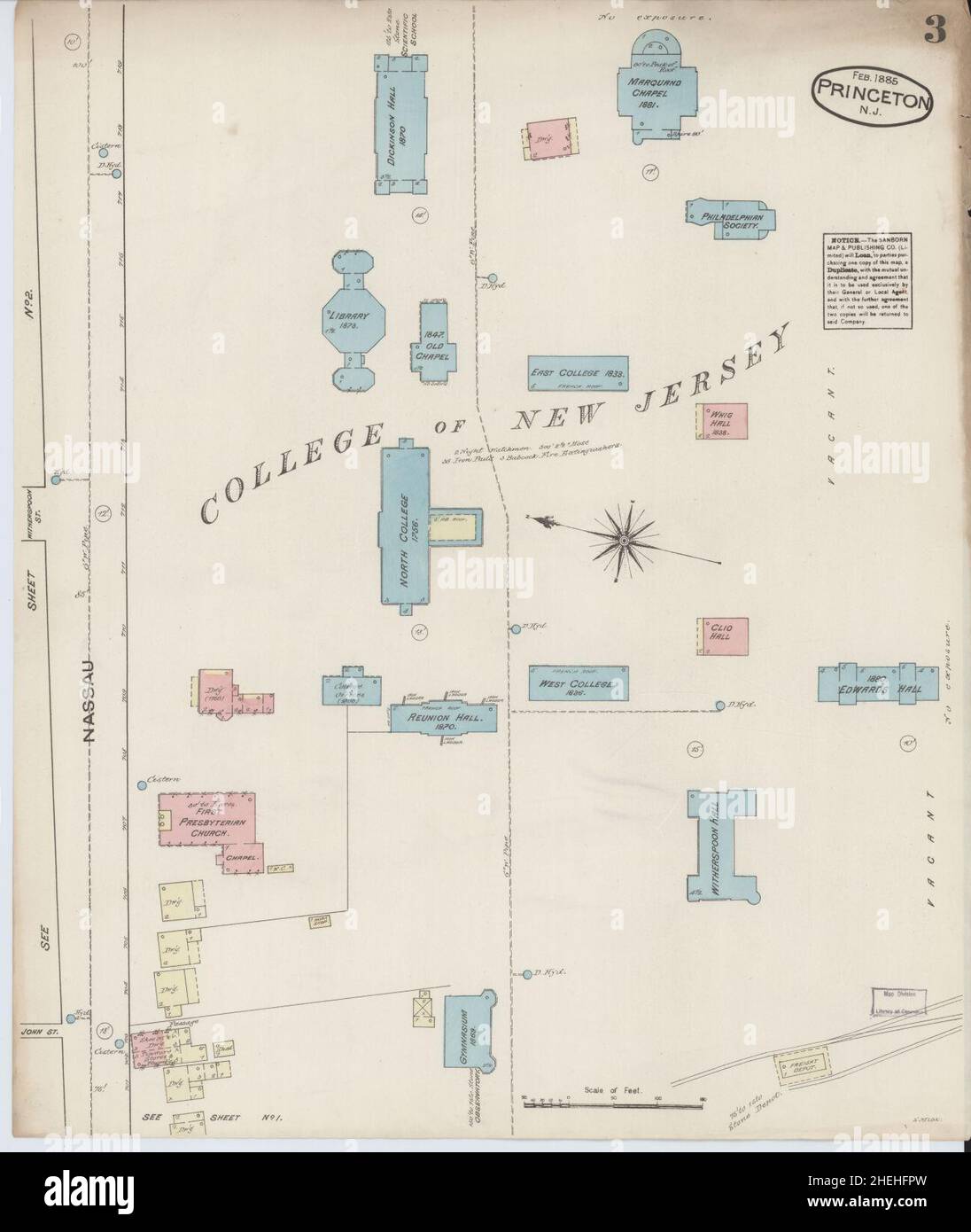 Map of new princeton hi-res stock photography and images - Alamy