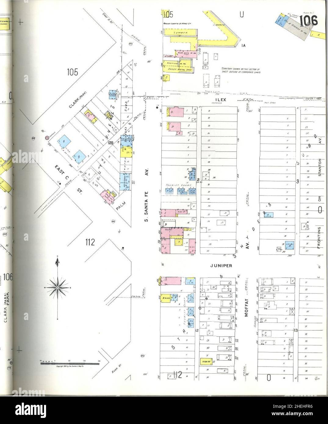 Map of pueblo colorado hi-res stock photography and images - Alamy