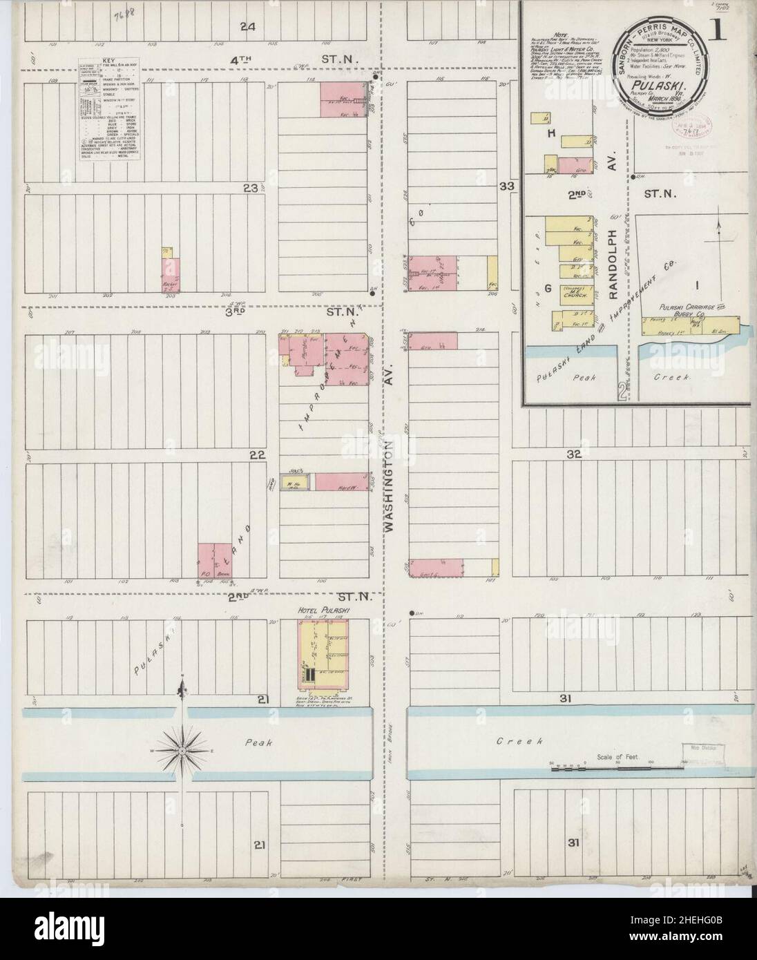 Pulaski virginia map hi-res stock photography and images - Alamy