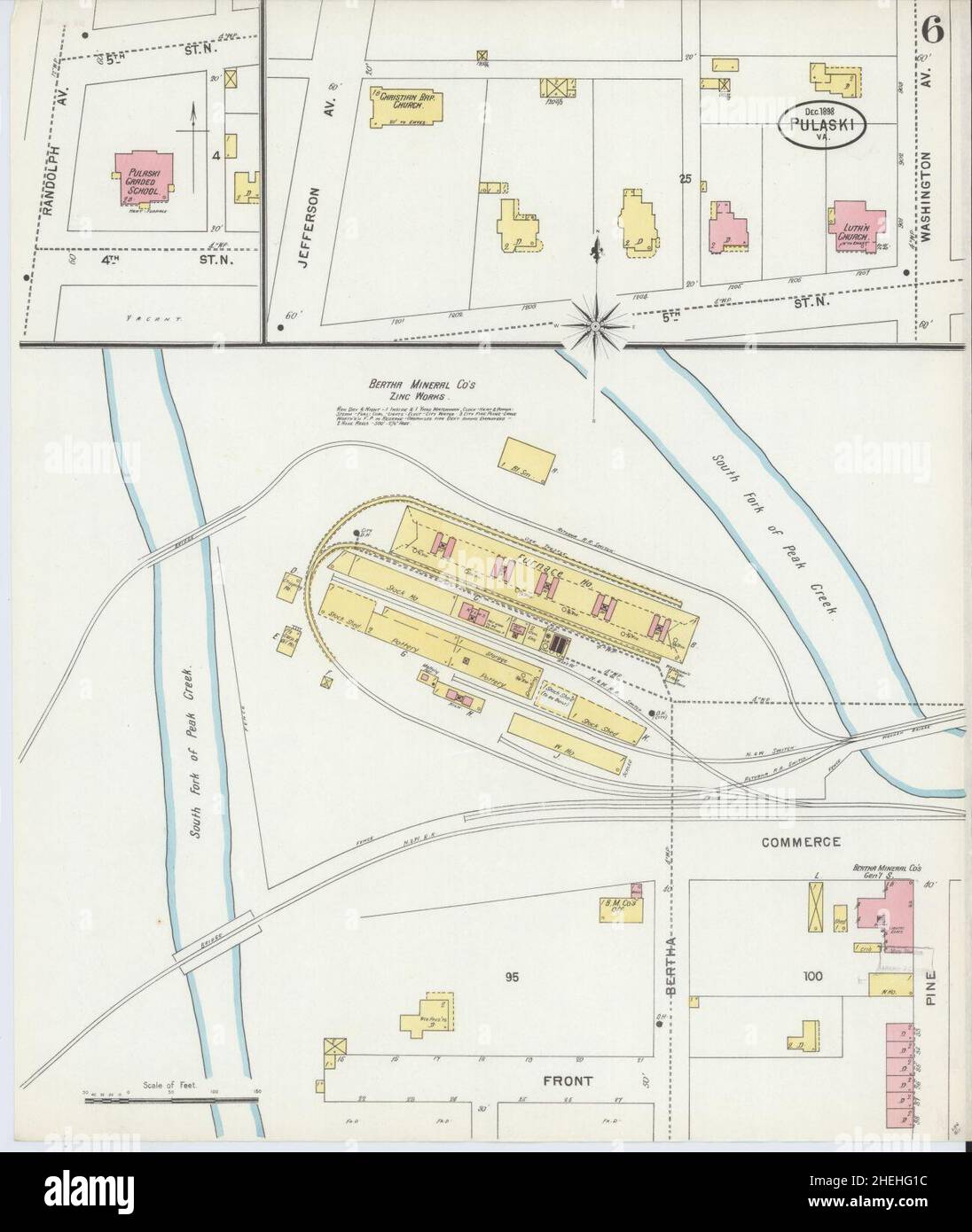 Sanborn Fire Insurance Map from Pulaski, Pulaski County, Virginia Stock ... Sanborn Fire Insurance Map from Pulaski, Pulaski County, Virginia Stock ...