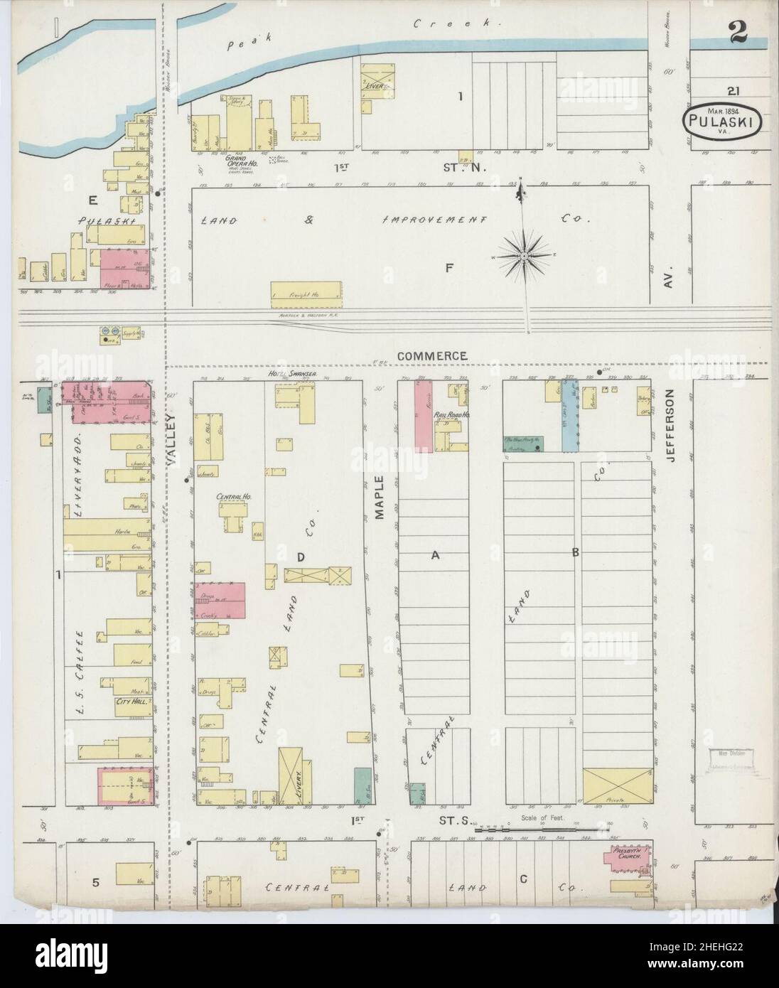Pulaski virginia map hi-res stock photography and images - Alamy