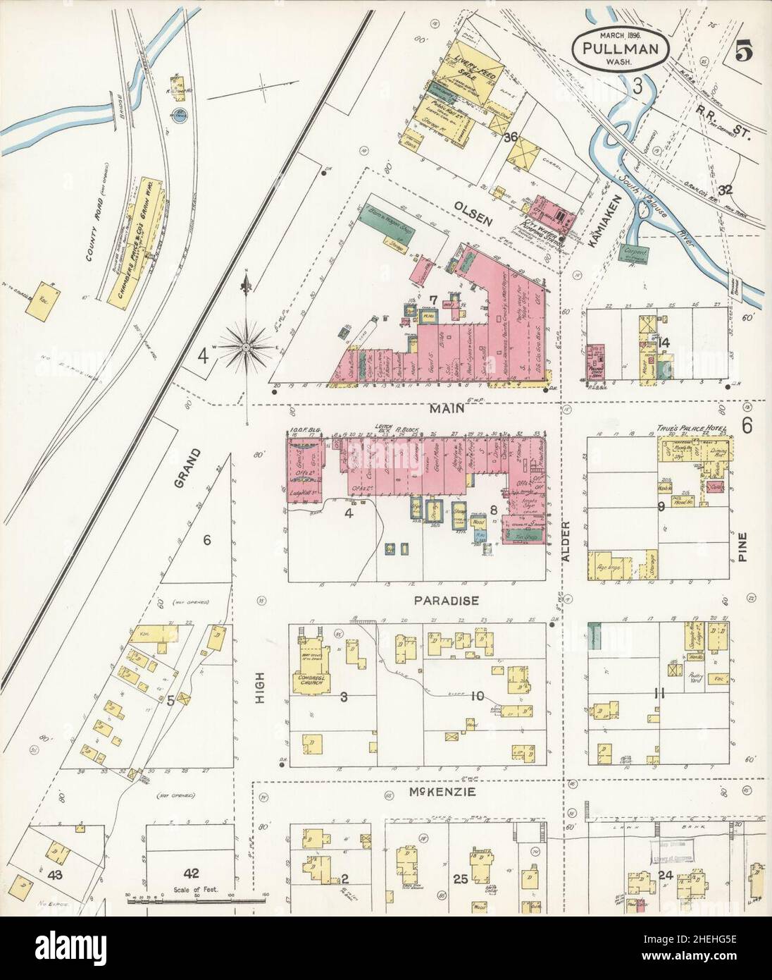 Map of pullman washington hi-res stock photography and images - Alamy