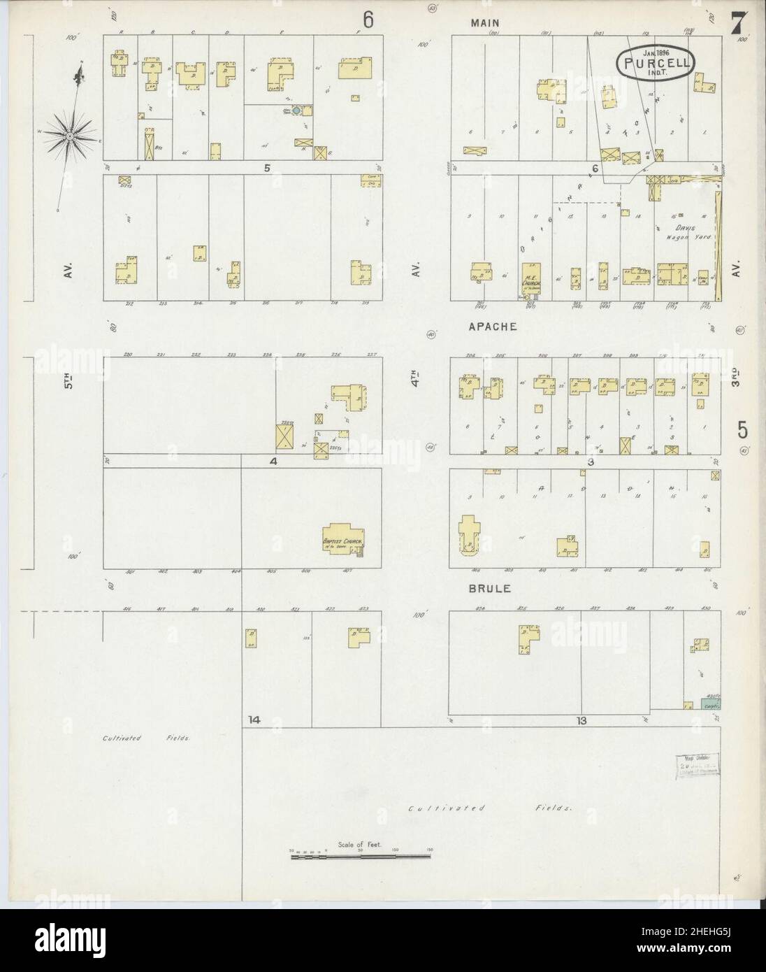 Purcell oklahoma map hi-res stock photography and images - Alamy