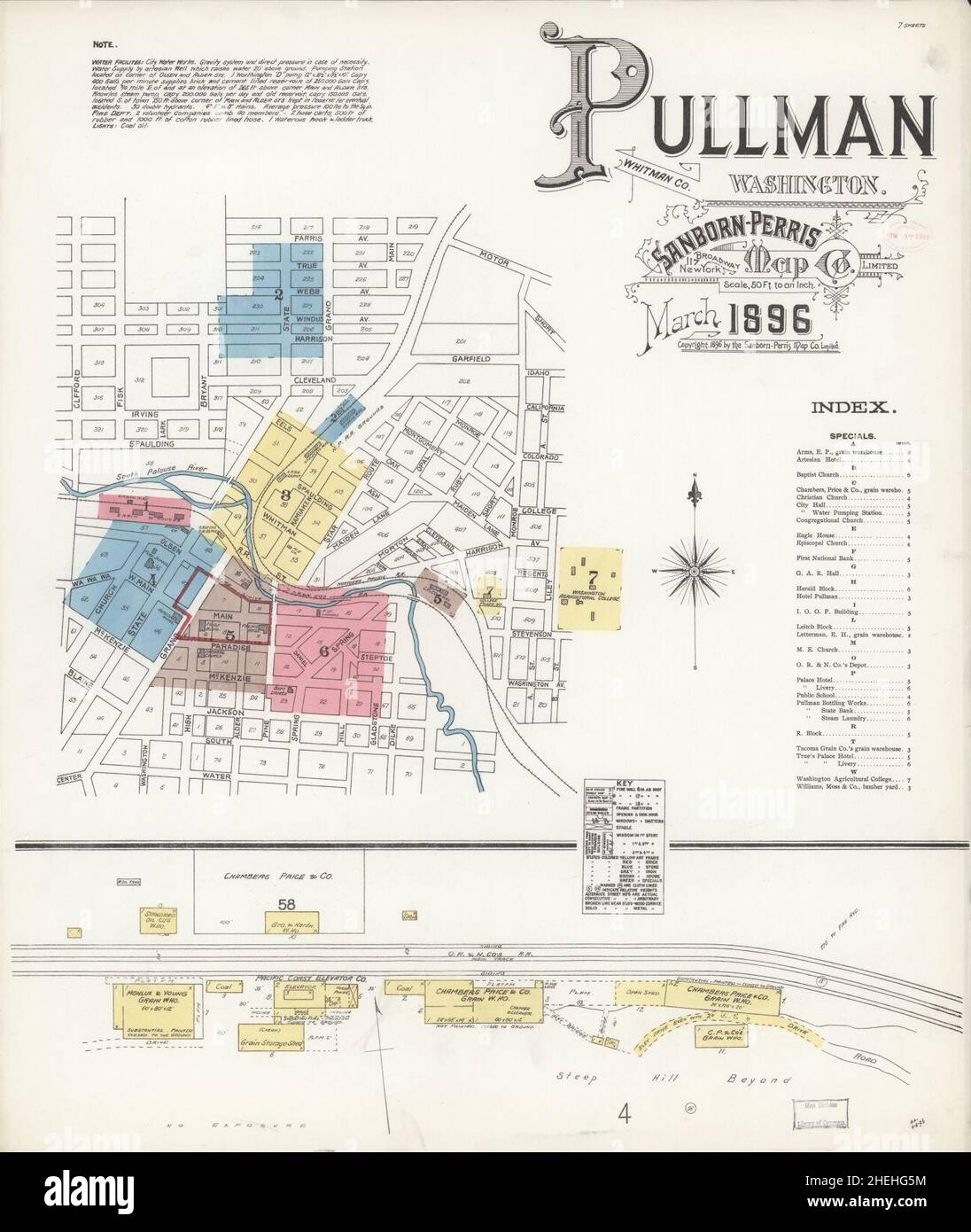 Map of pullman washington hi-res stock photography and images - Alamy