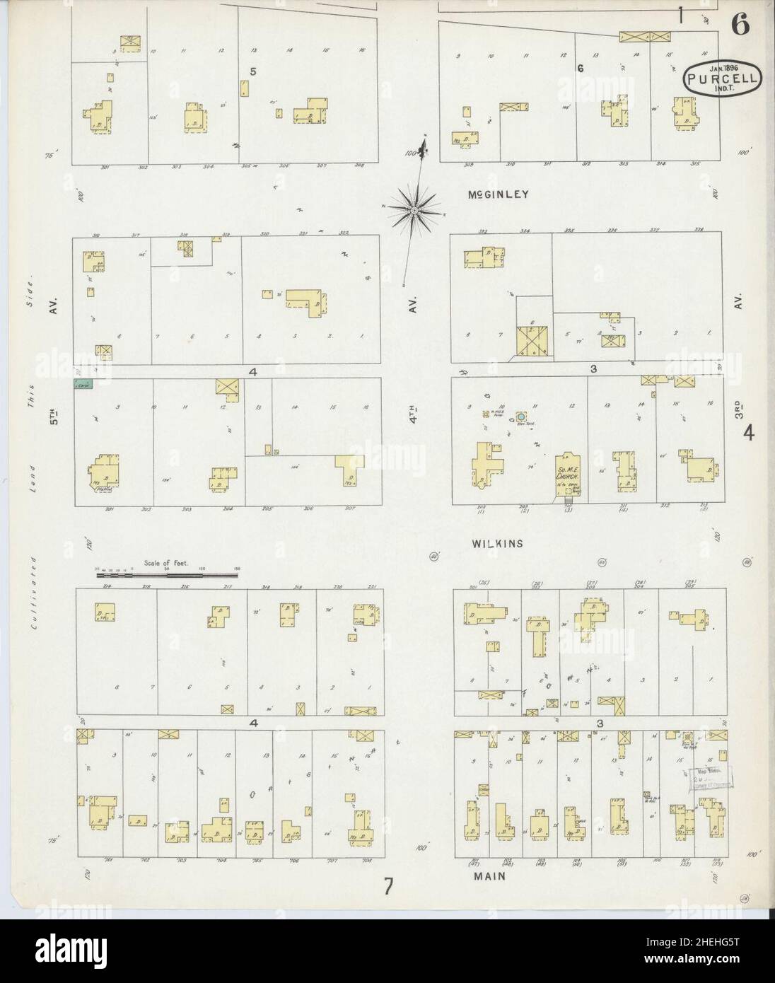 Purcell oklahoma map hi-res stock photography and images - Alamy