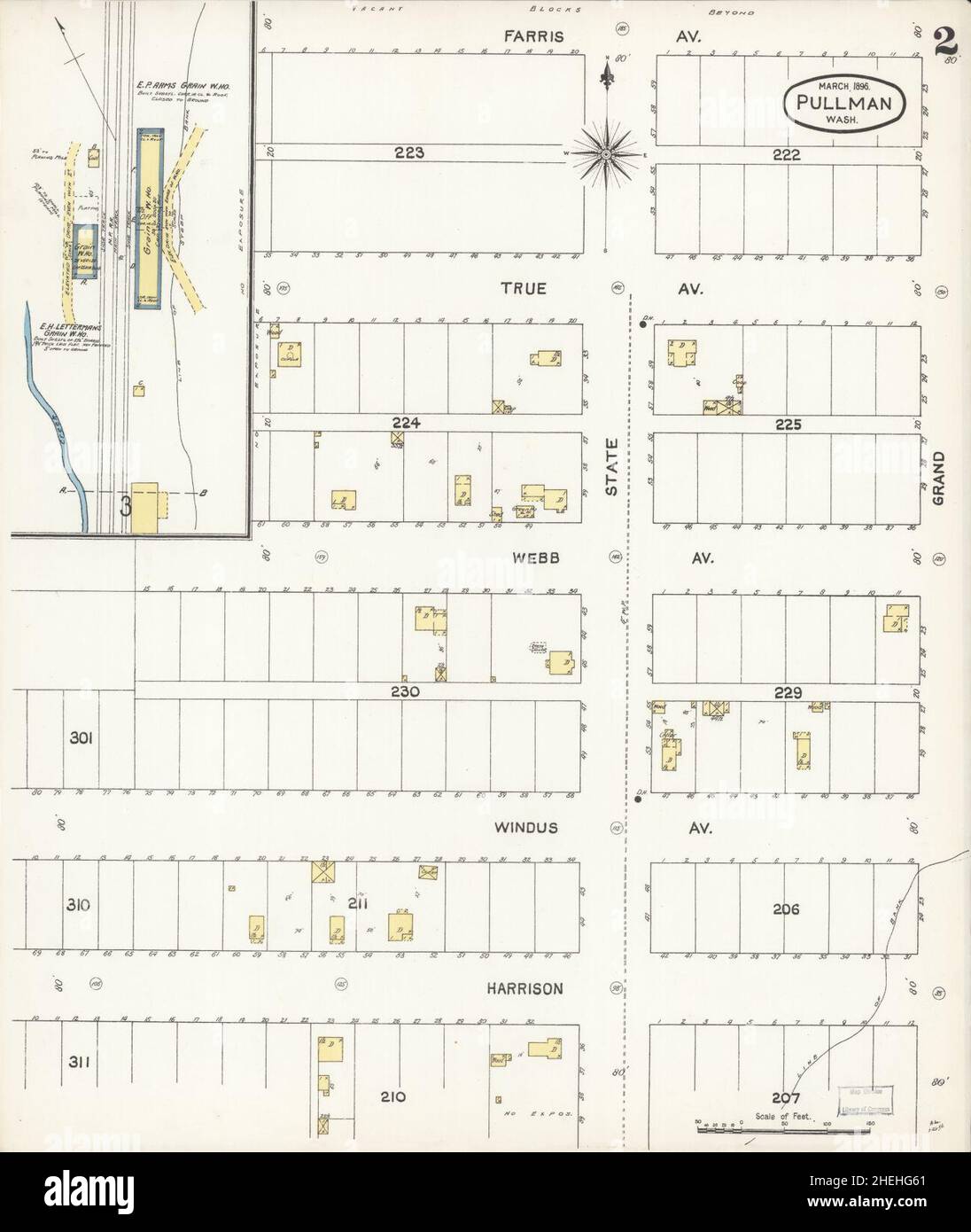Map of pullman washington hi-res stock photography and images - Alamy