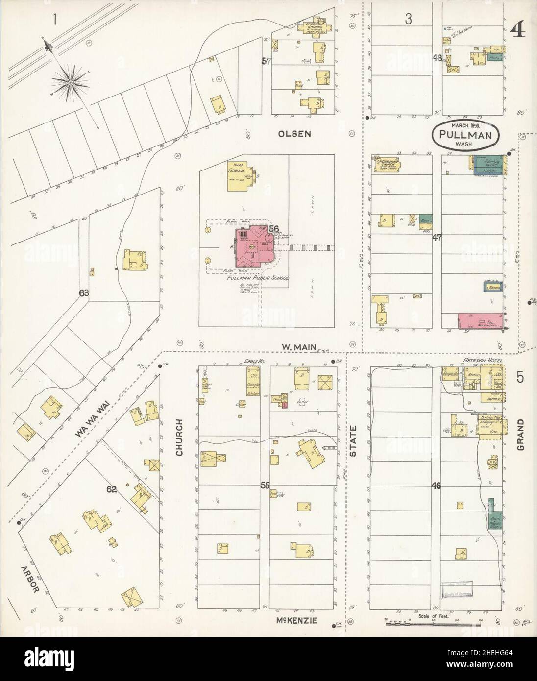 Map of pullman washington hi-res stock photography and images - Alamy