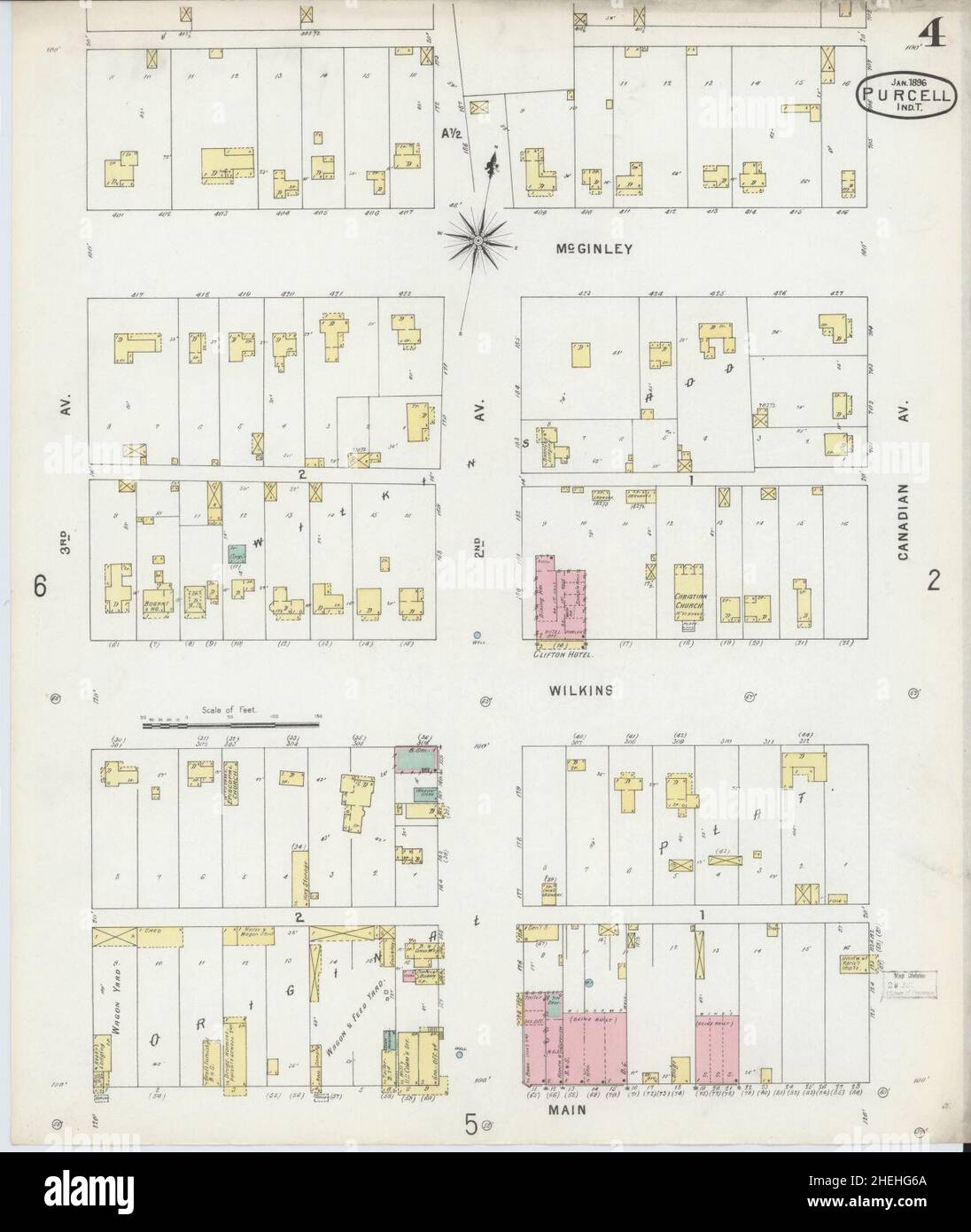 Purcell oklahoma map hi-res stock photography and images - Alamy