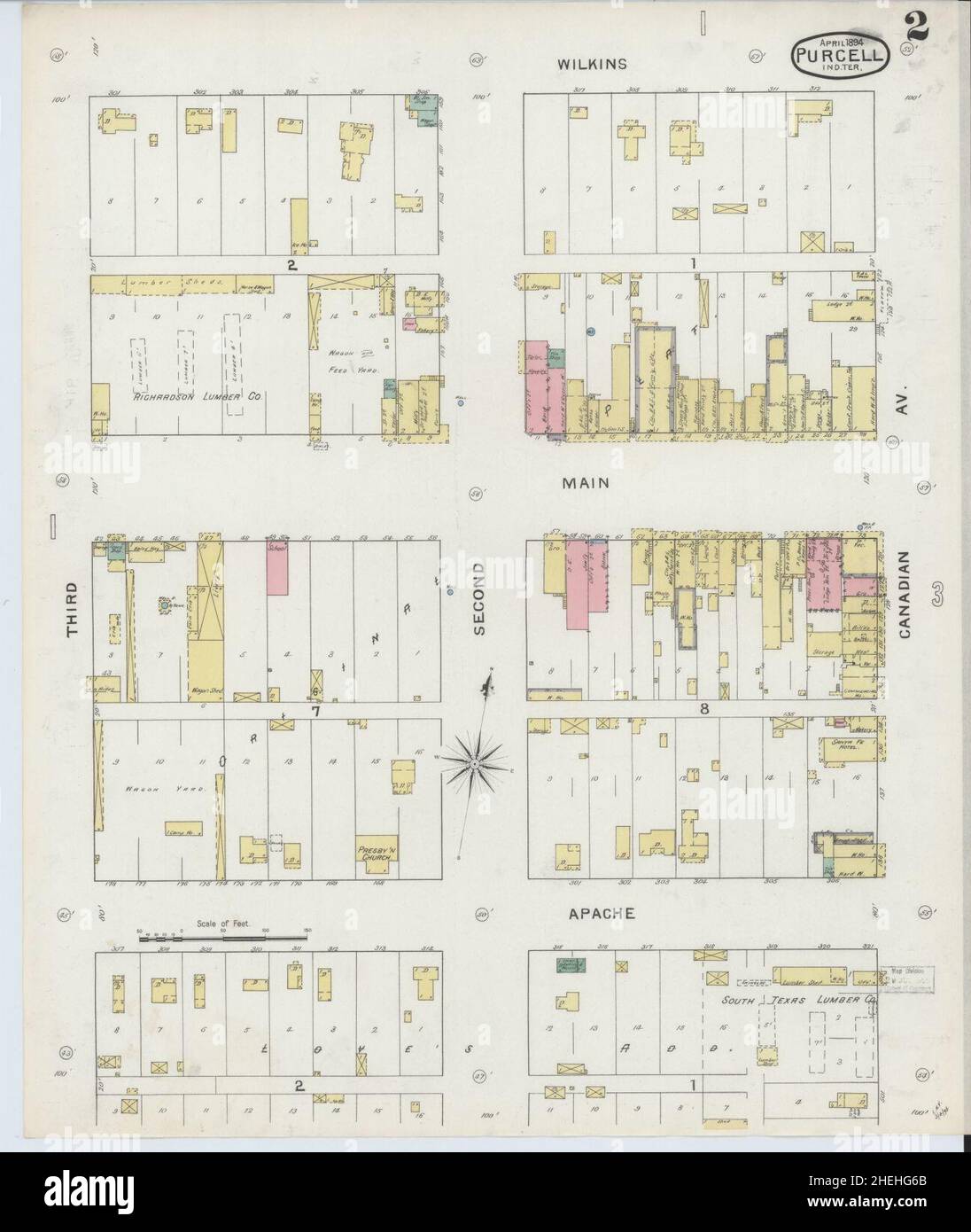 Purcell oklahoma map hi-res stock photography and images - Alamy