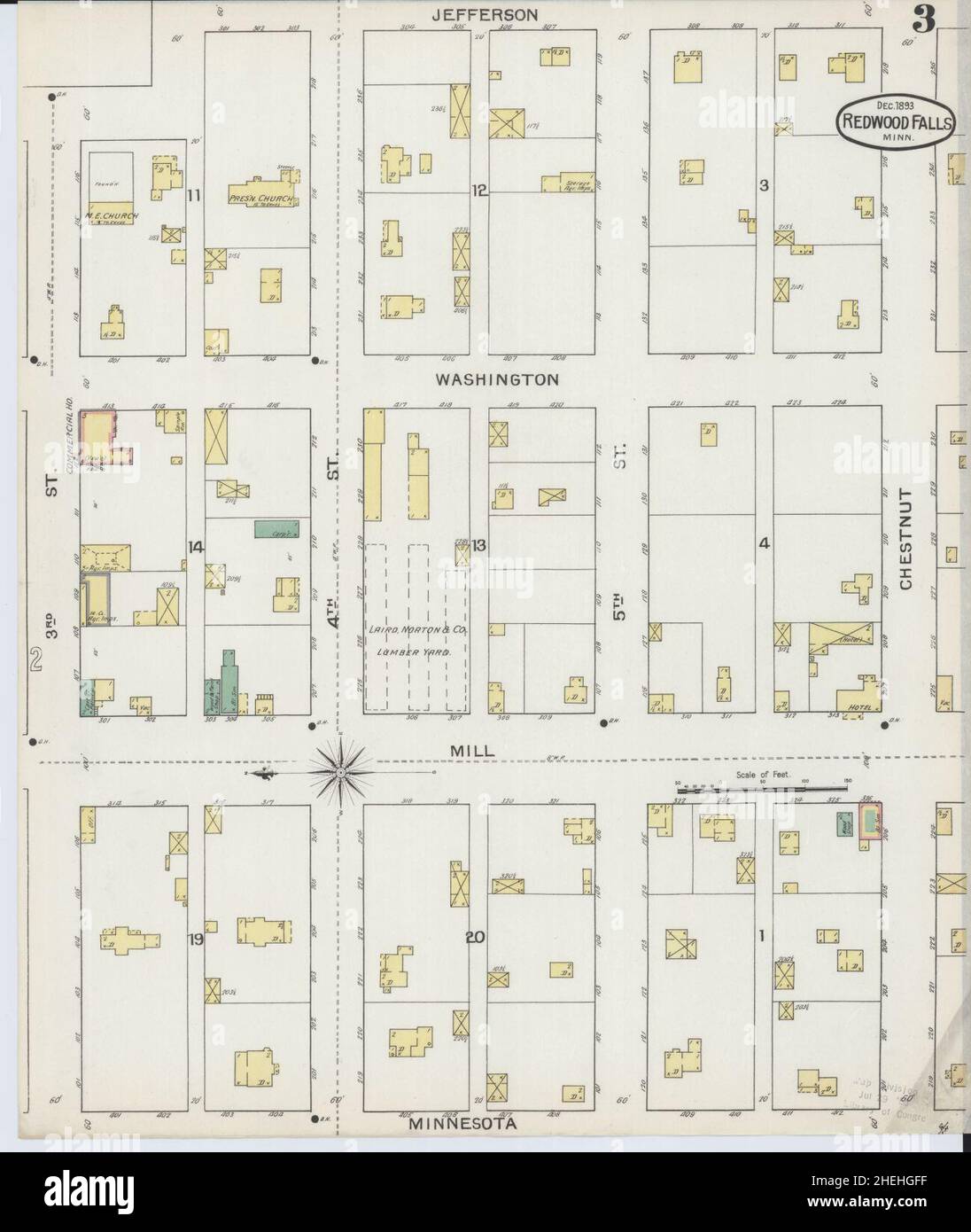 Map of redwood falls hi-res stock photography and images - Alamy