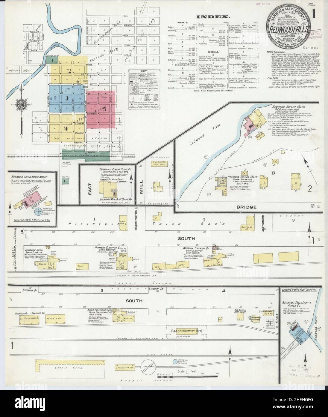 Redwood county map hi-res stock photography and images - Alamy