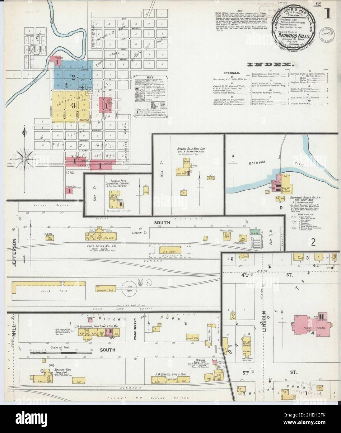 Map of redwood falls hi-res stock photography and images - Alamy