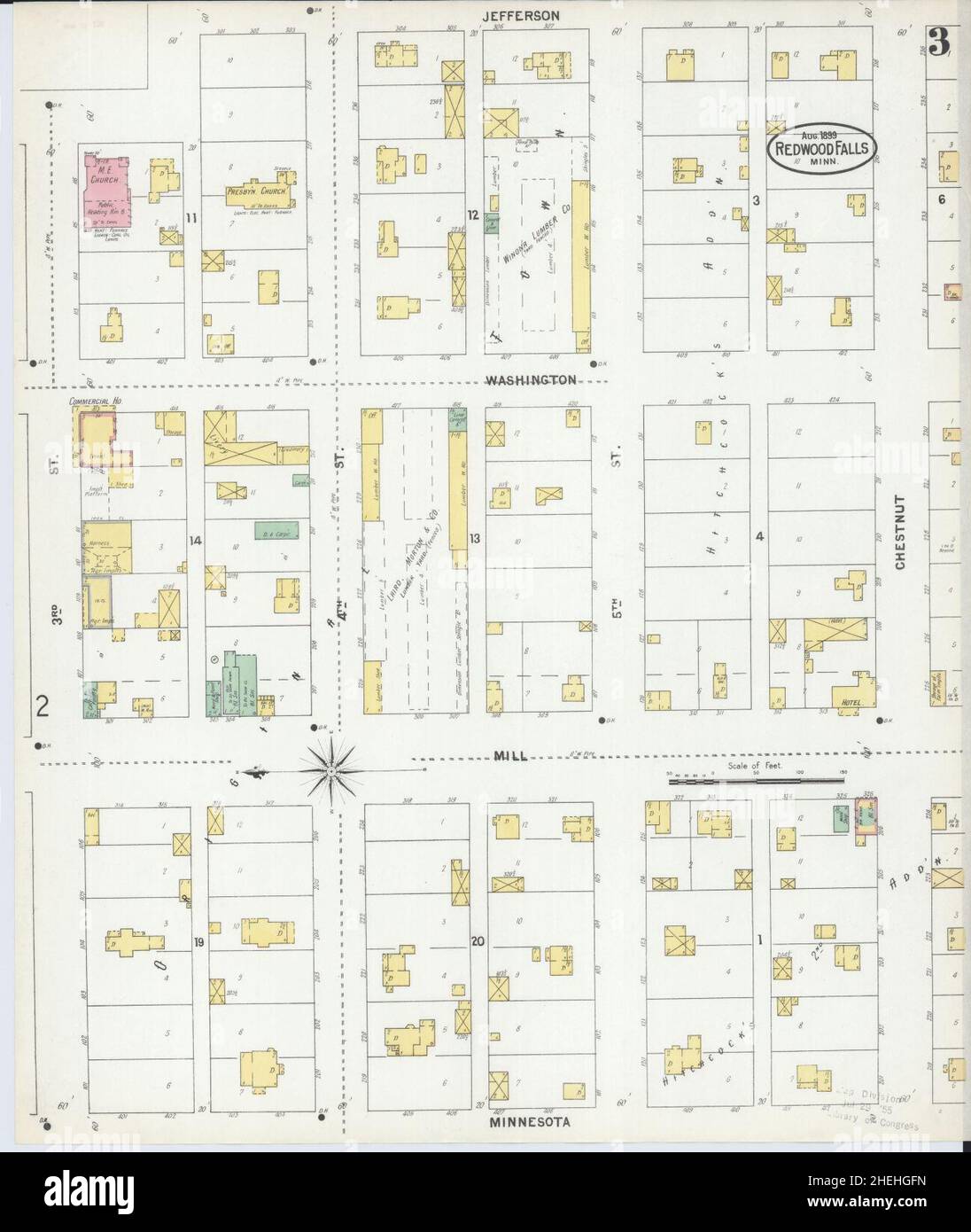 Redwood county map hi-res stock photography and images - Alamy