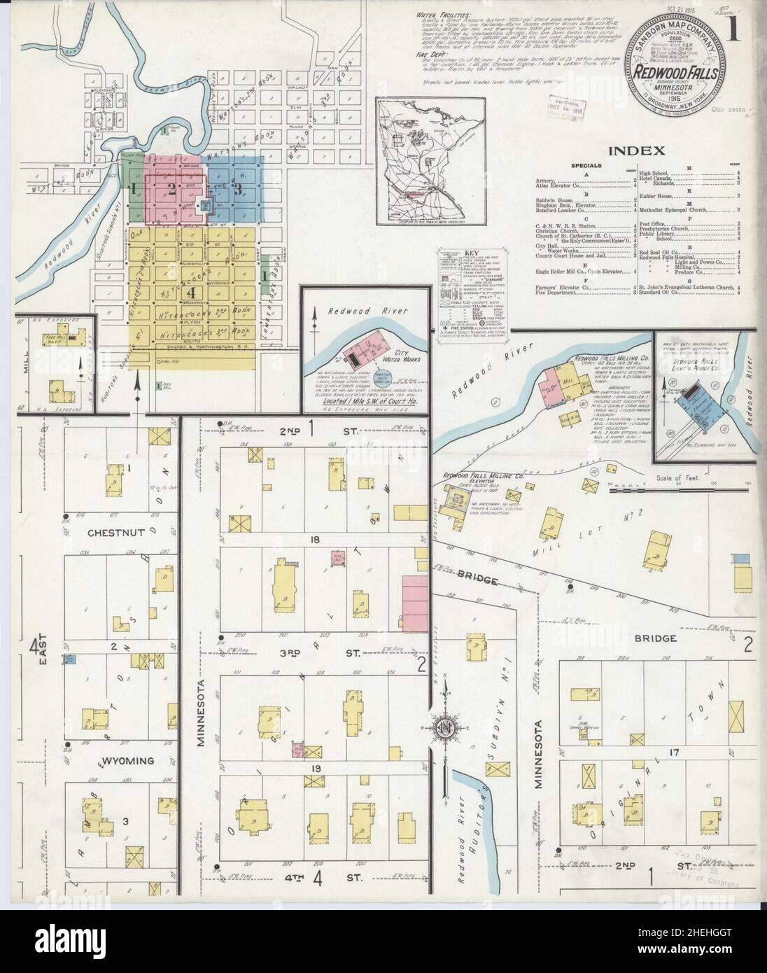 Map of redwood falls hi-res stock photography and images - Alamy