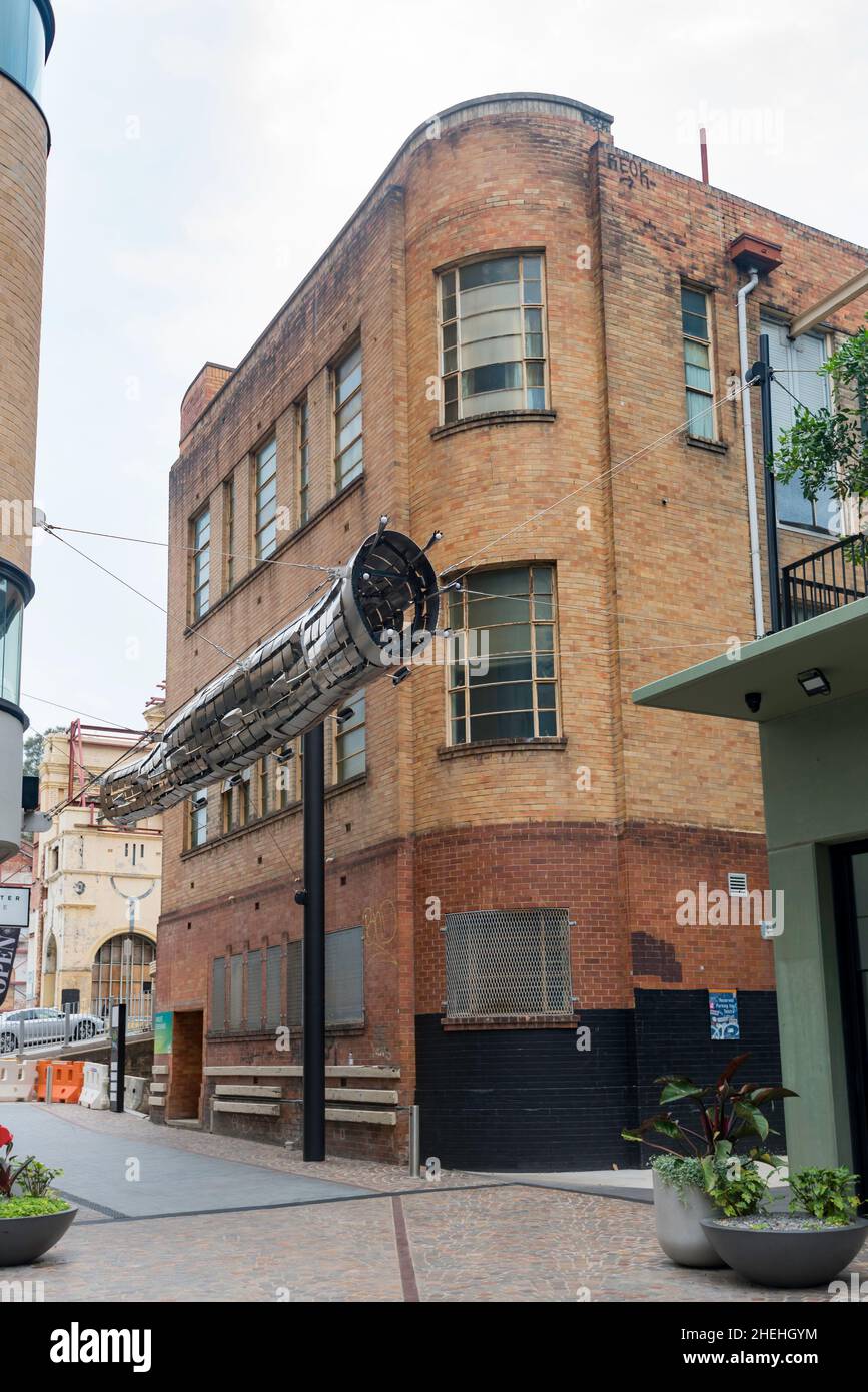 A section of the 1930's built Telstra telephone exchange building with ...