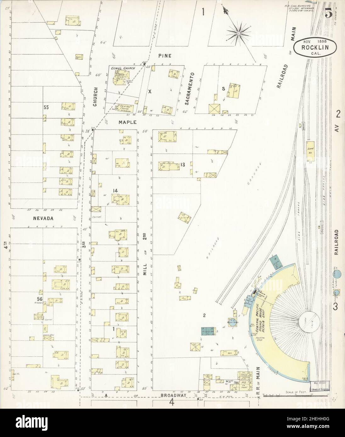 Sanborn Fire Insurance Map from Rocklin, Placer County, California ...