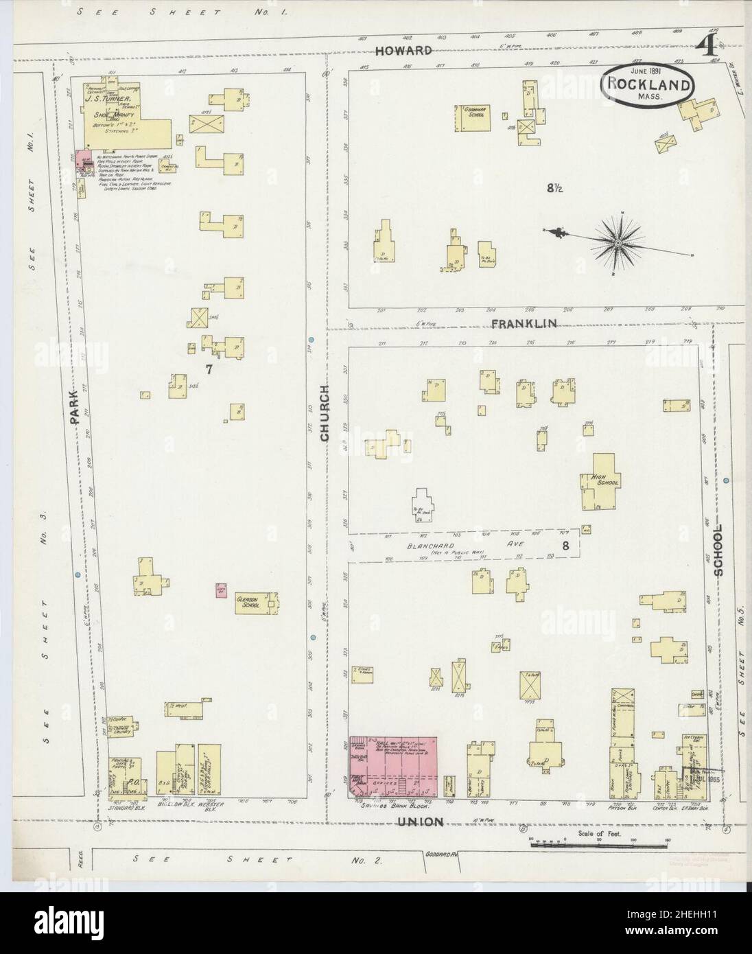 Rockland massachusetts map hi-res stock photography and images - Alamy