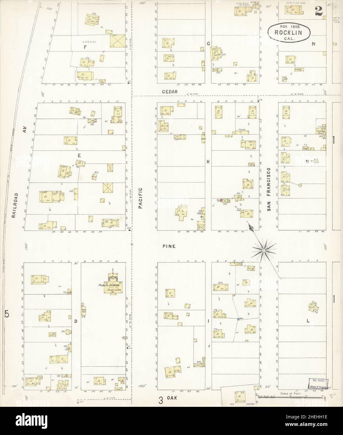 Sanborn Fire Insurance Map from Rocklin, Placer County, California ...