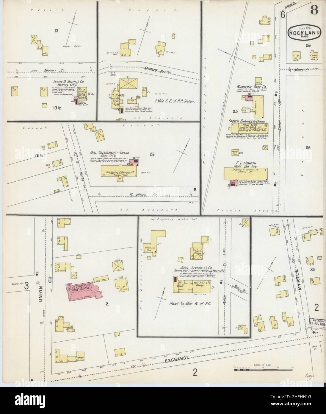 Rockland massachusetts map hi-res stock photography and images - Alamy