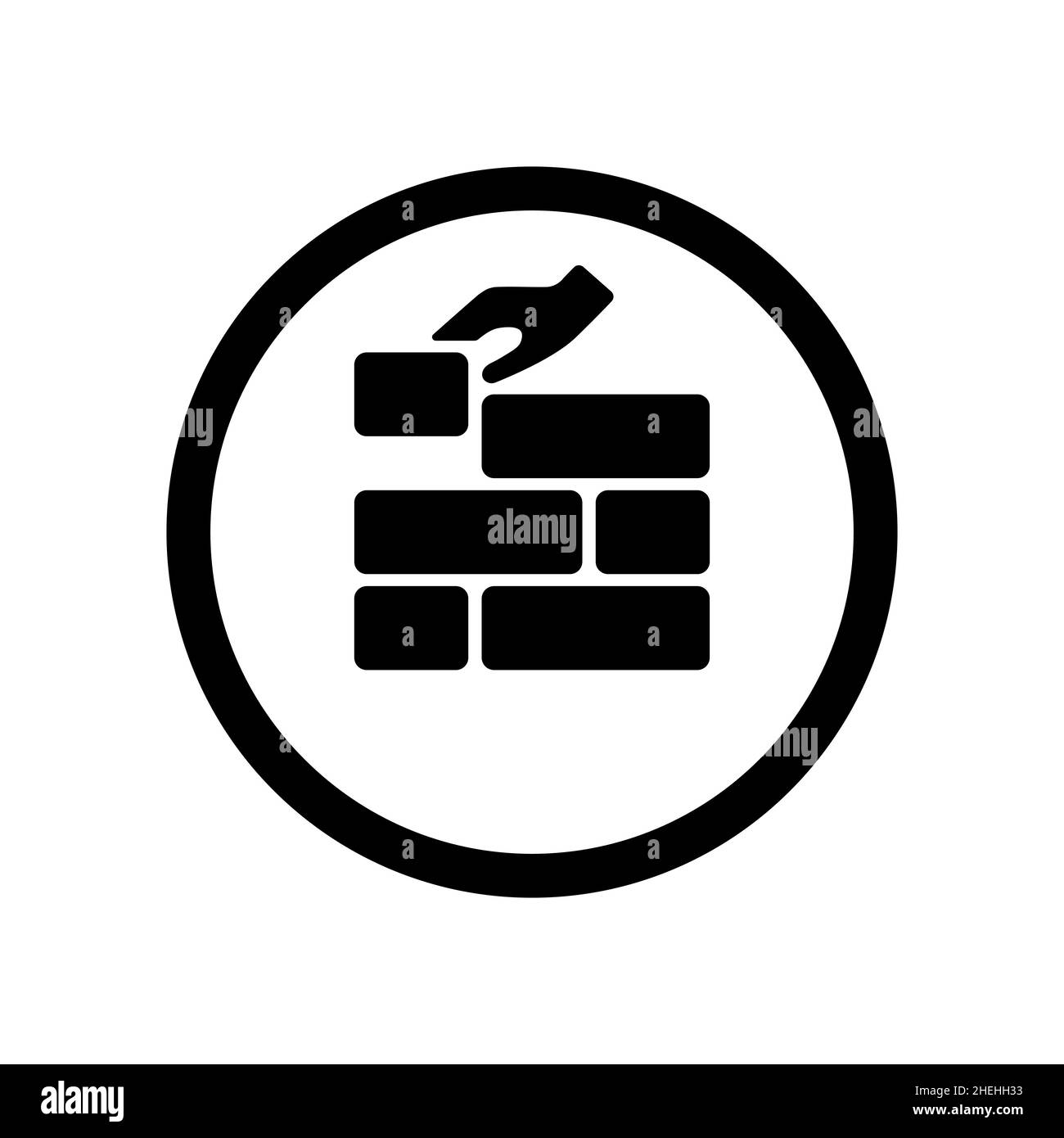 Old weathered black brick wall texture Cut Out Stock Images & Pictures ...