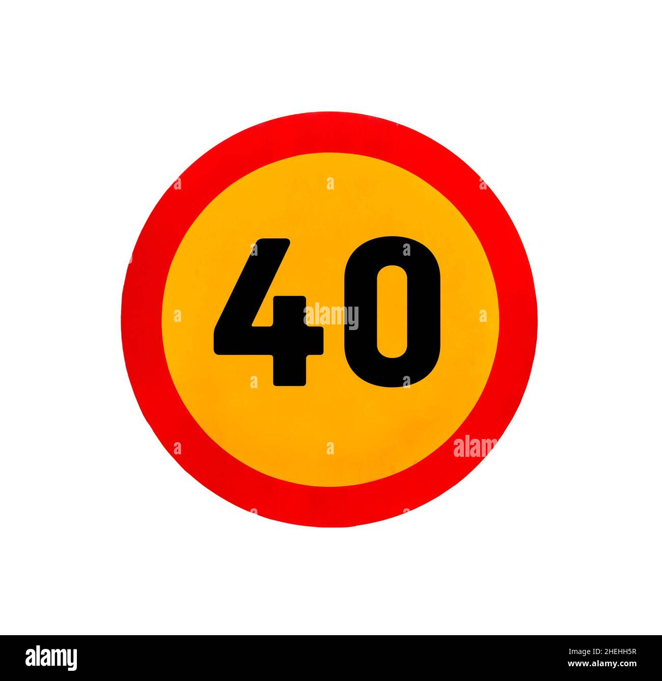 Blank yellow warning traffic sign Cut Out Stock Images & Pictures - Alamy
