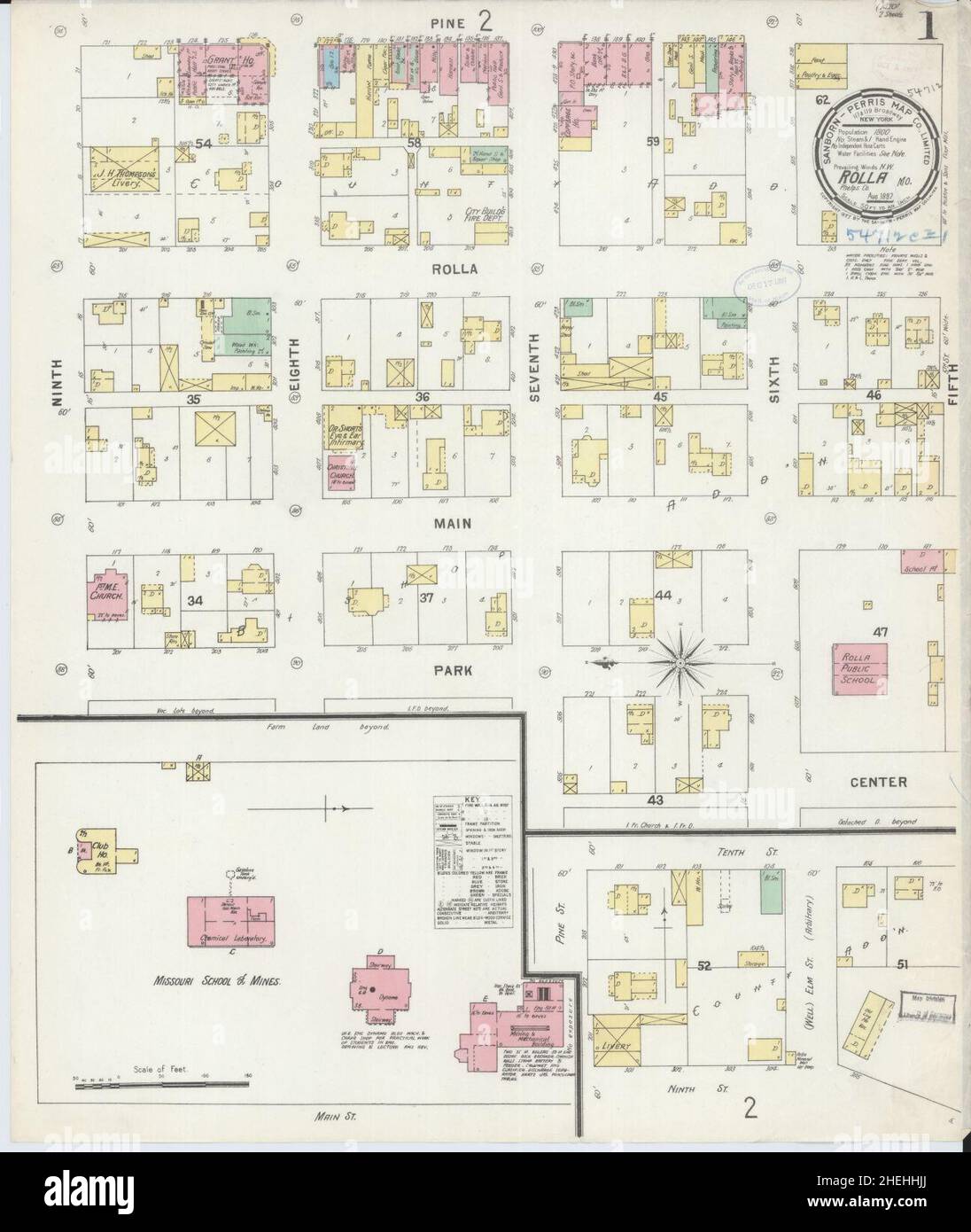 Map of rolla missouri hi-res stock photography and images - Alamy