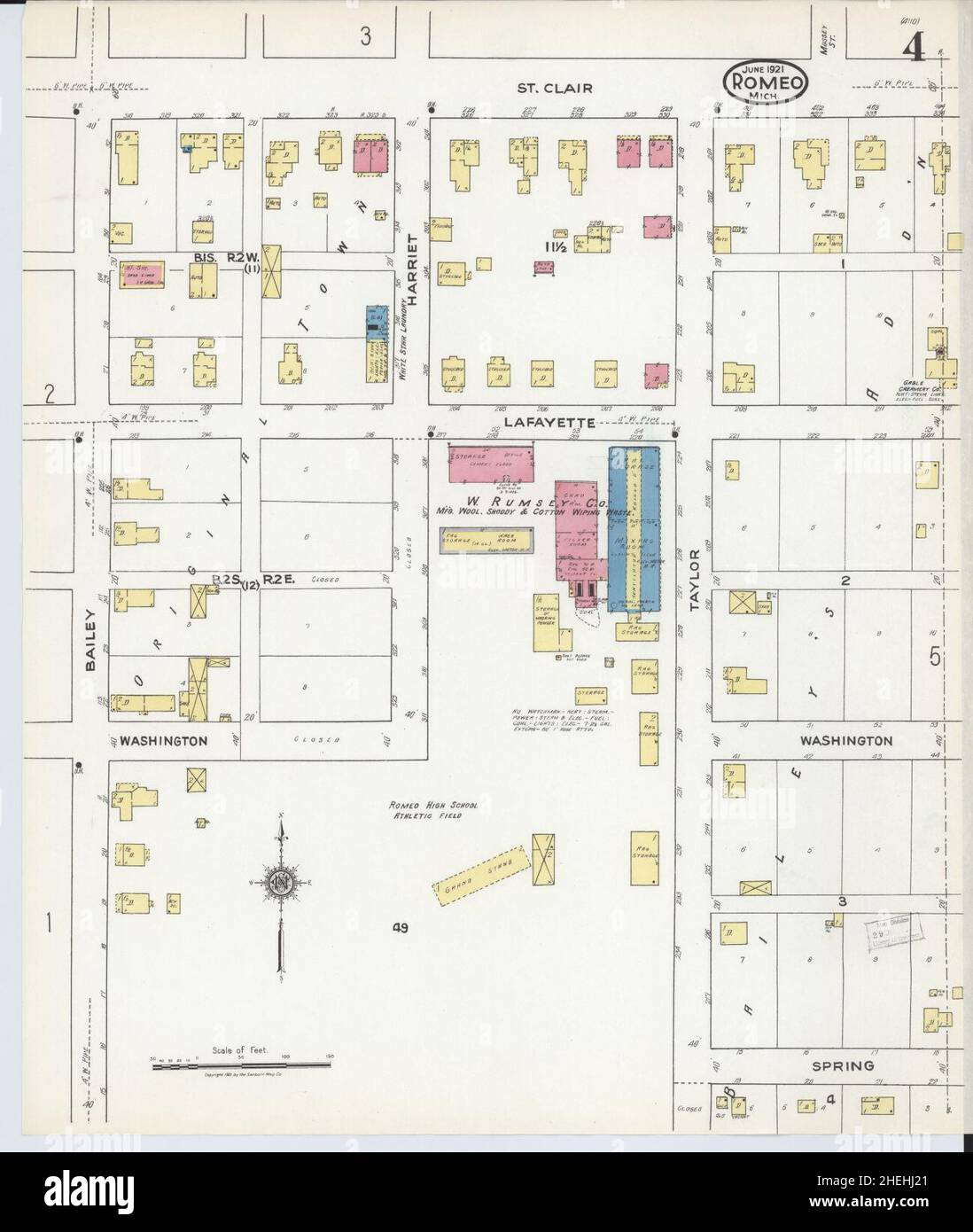 Map of romeo michigan hi-res stock photography and images - Alamy