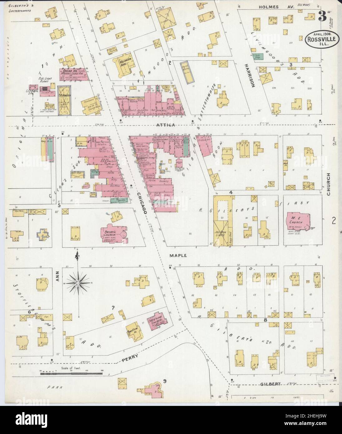 Map of rossville hi-res stock photography and images - Alamy