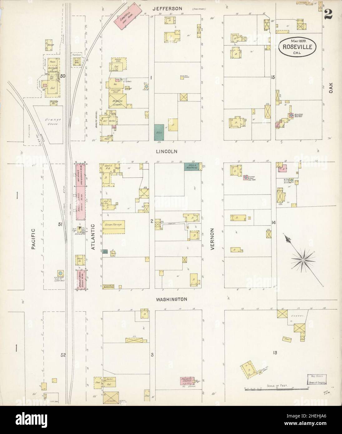 Roseville map hi-res stock photography and images - Alamy