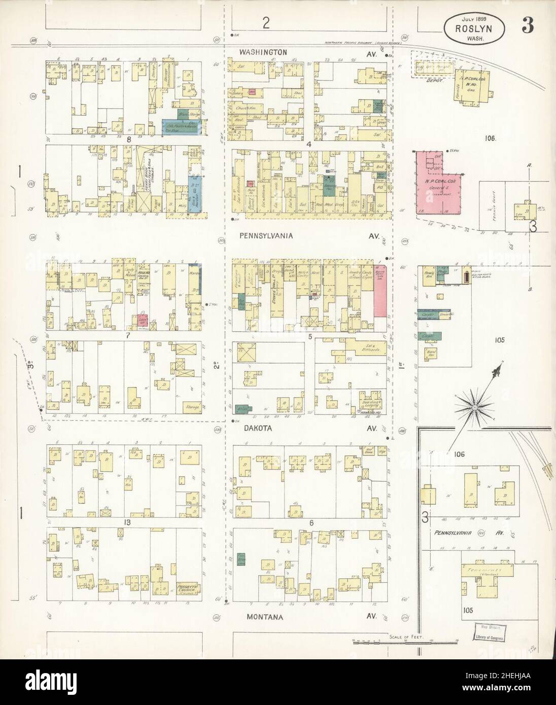 Roslyn map hi-res stock photography and images - Alamy