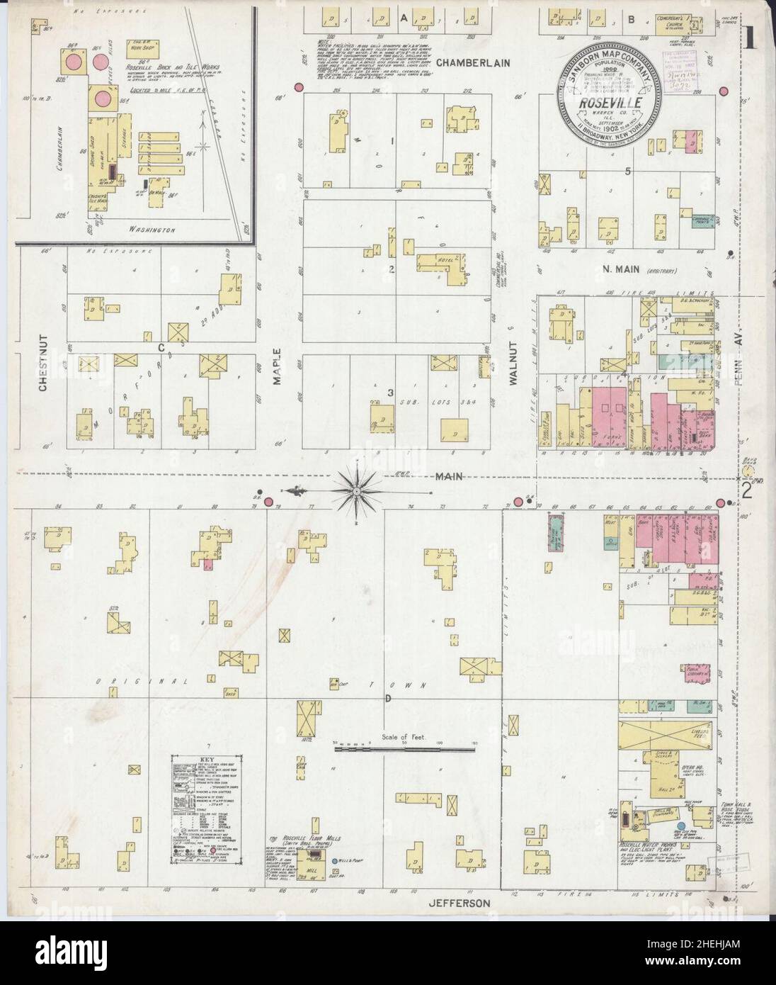 Roseville illinois map hi-res stock photography and images - Alamy