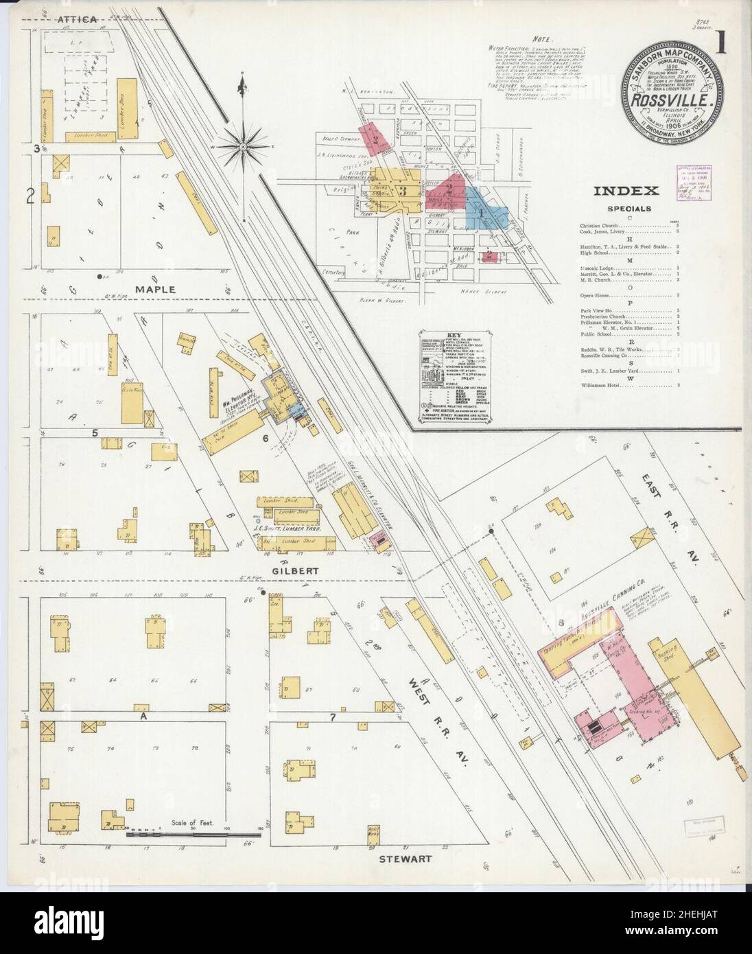 Map of rossville hi-res stock photography and images - Alamy