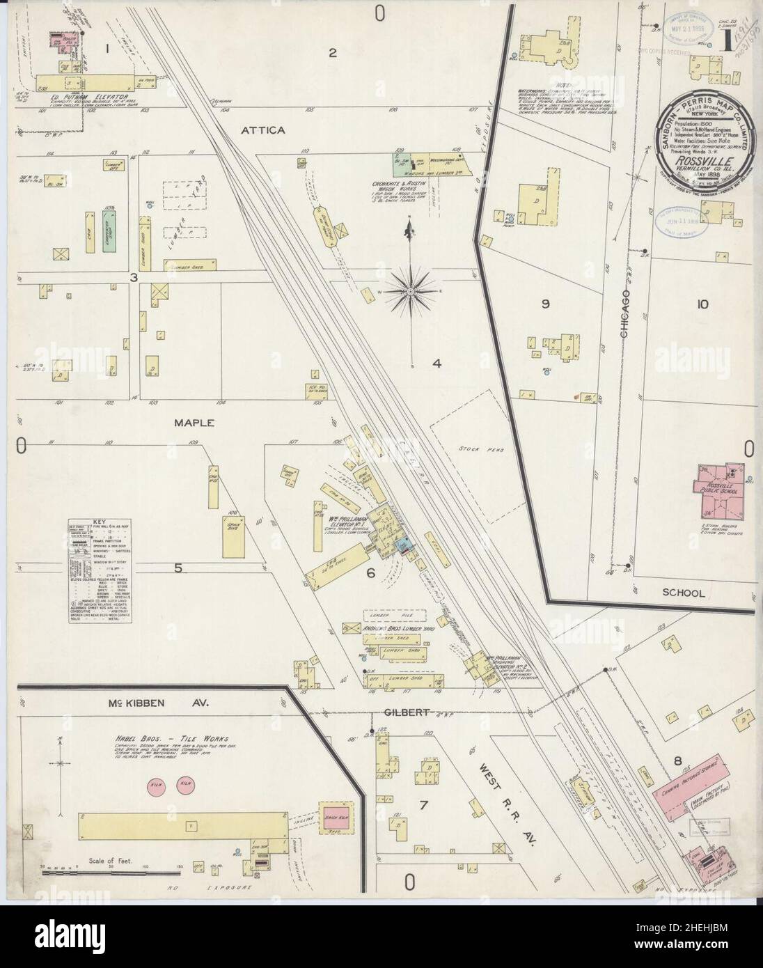 Map of rossville hi-res stock photography and images - Alamy