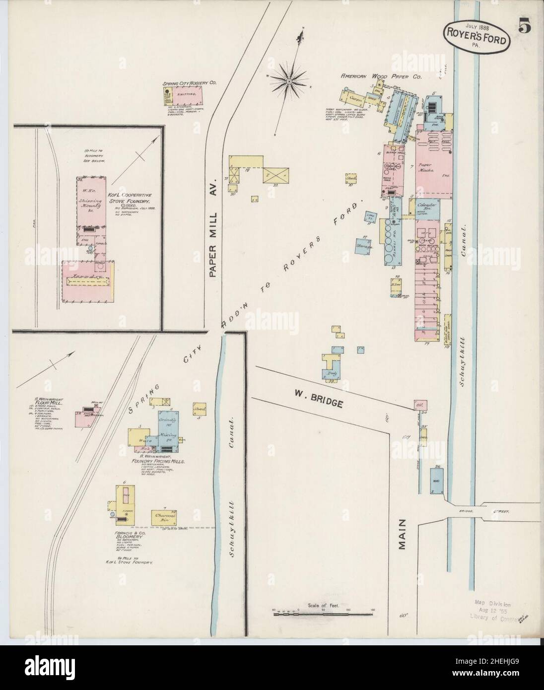 Sanborn Fire Insurance Map from Royersford, Montgomery County ...