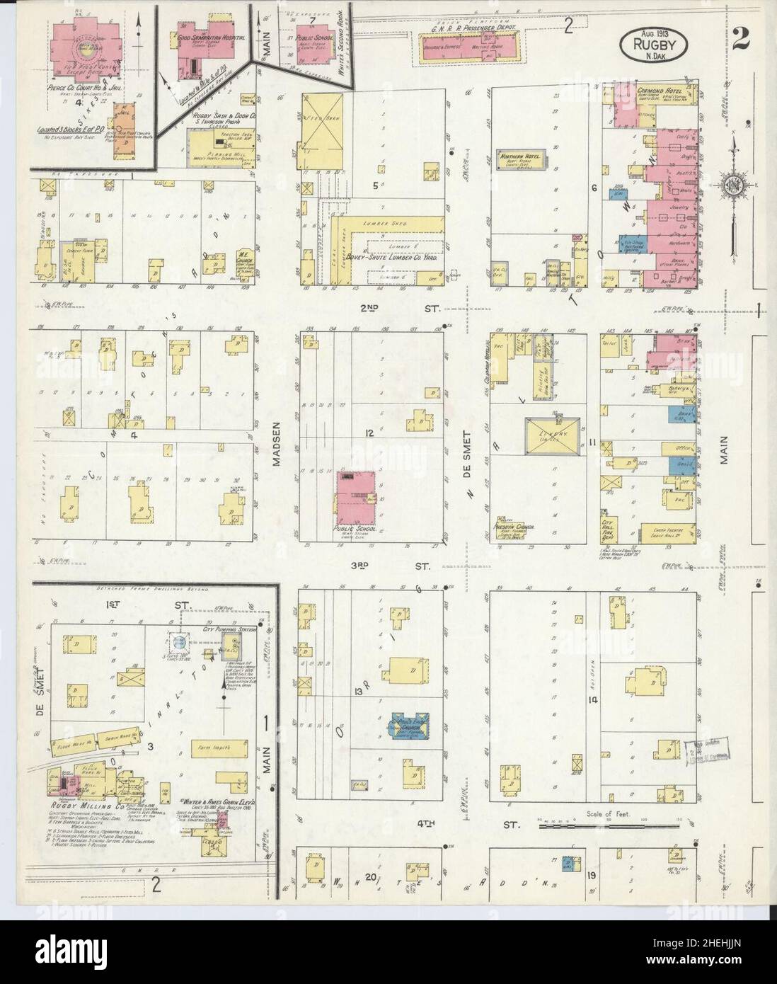 Map of rugby hi-res stock photography and images - Alamy