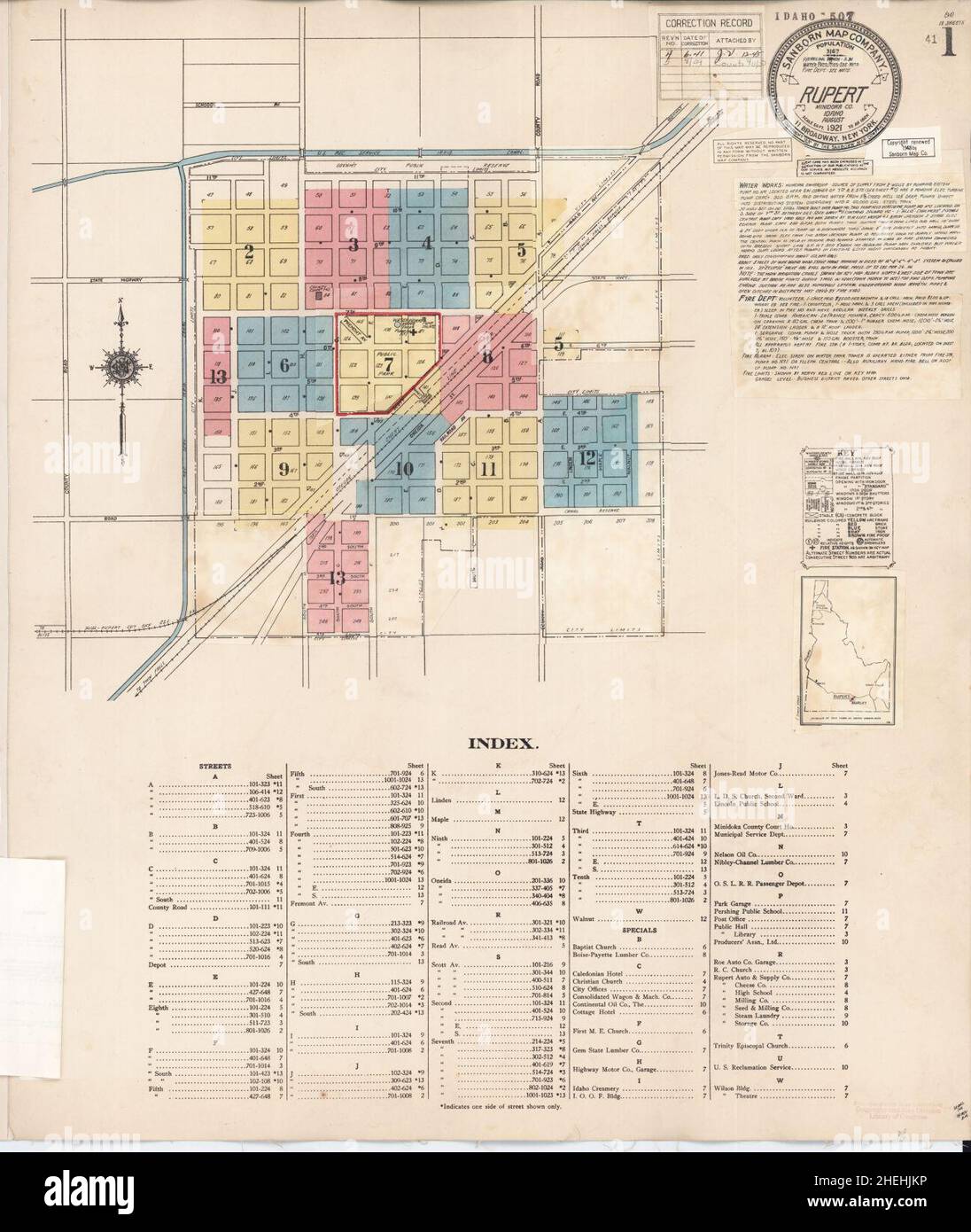 Map of rupert hi-res stock photography and images - Alamy