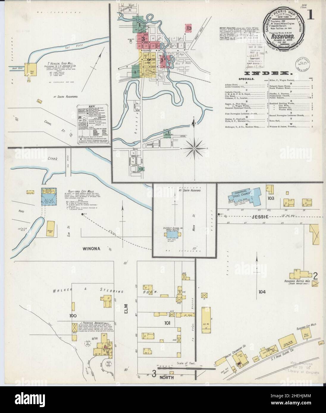 Map of rushford hi-res stock photography and images - Alamy