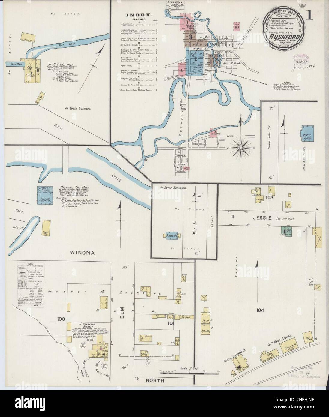 Map of rushford minnesota hi-res stock photography and images - Alamy