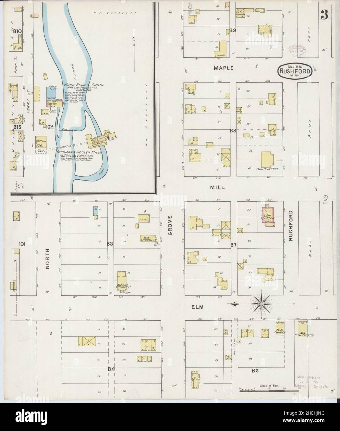 Map of rushford minnesota hi-res stock photography and images - Alamy