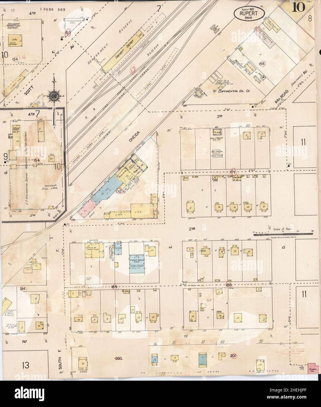 Rupert idaho map hi-res stock photography and images - Alamy