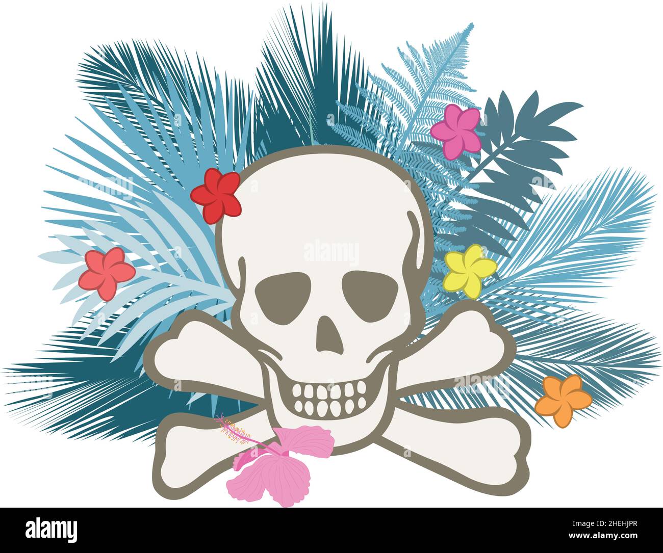 Skeleton hibiscus Stock Vector Images - Alamy