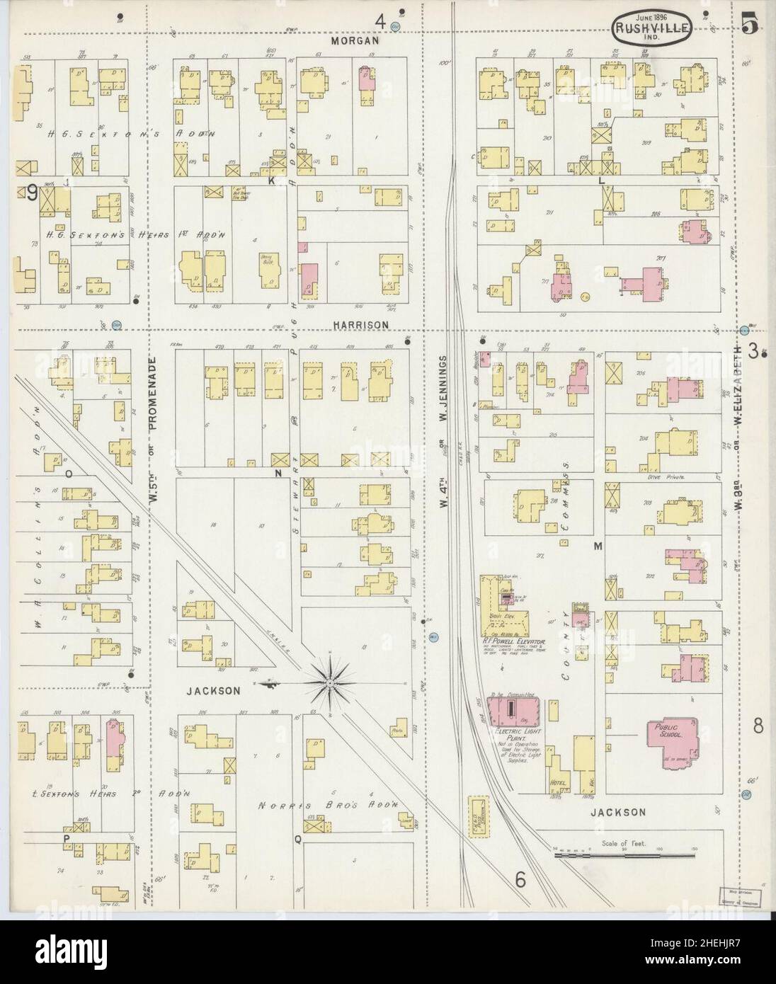 Map of rushville hi-res stock photography and images - Alamy