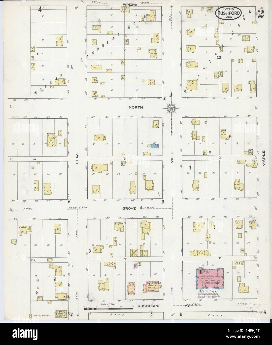 Map of rushford hi-res stock photography and images - Alamy