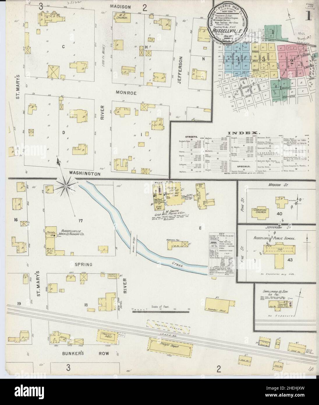 Map of russellville hi-res stock photography and images - Alamy