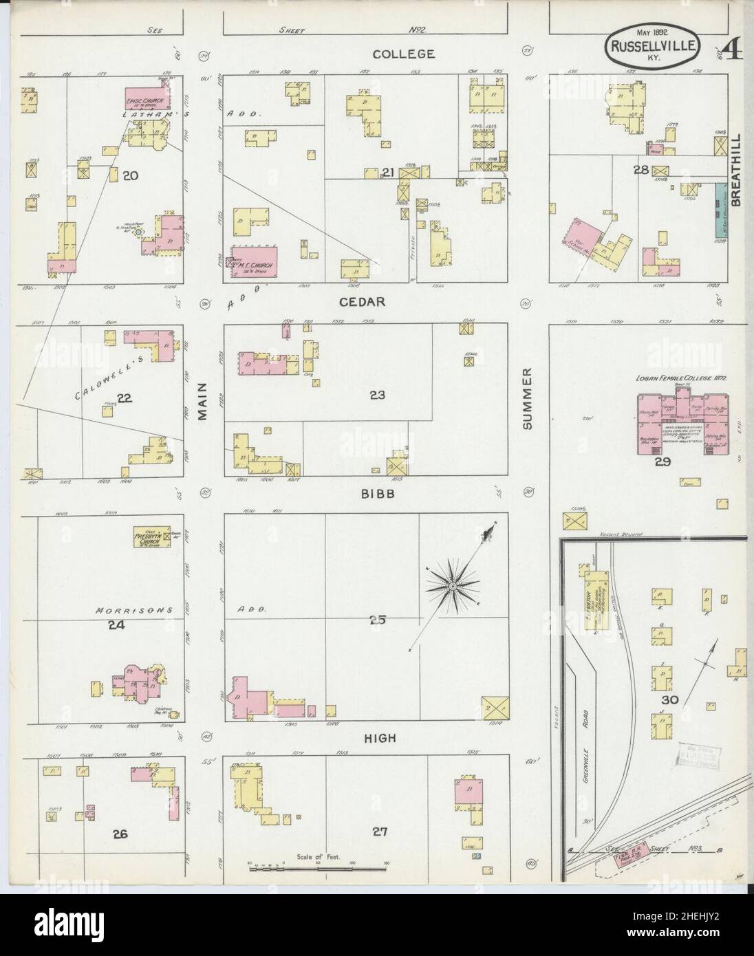 Map of russellville hi-res stock photography and images - Alamy