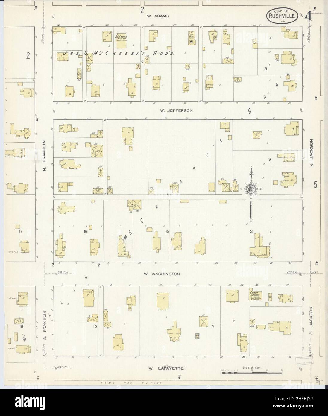 Rushville map hi-res stock photography and images - Alamy